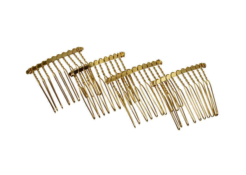 Twisted Wire Comb for Veils and Headpieces 1 3/4" Long - Four Pieces ...