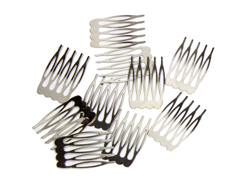 Metal Millinery or Veil Hair Comb 1" Wide - 10 Pieces - Humboldt ...